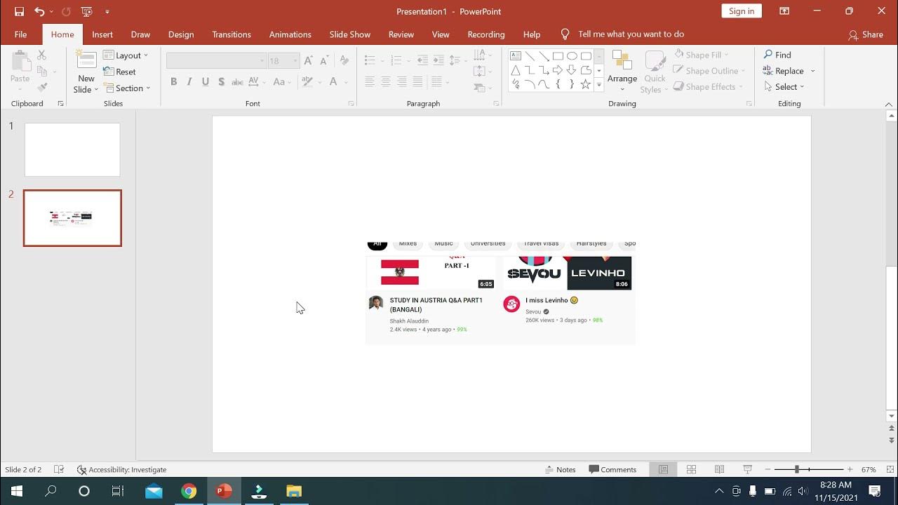 How to Insert Screenshot or Screen Clipping in PowerPoint - YouTube