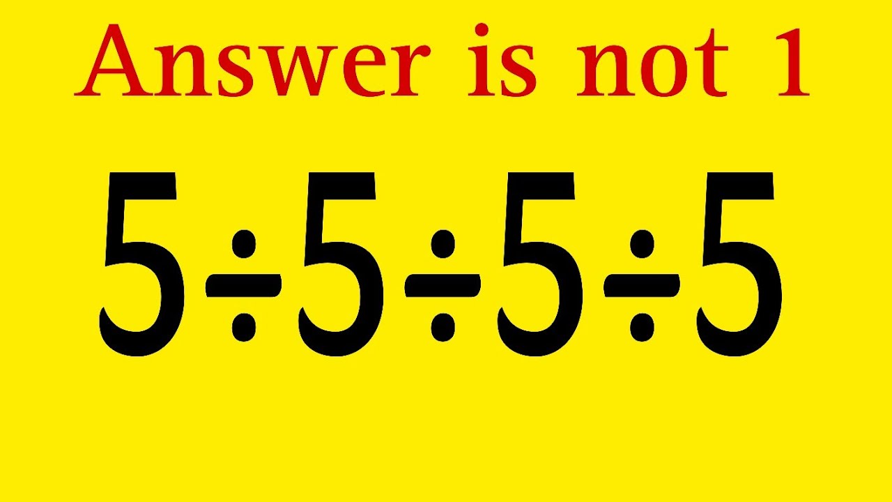 Most People Get This Simple Math Problem Wrong! | Algebra Question ...