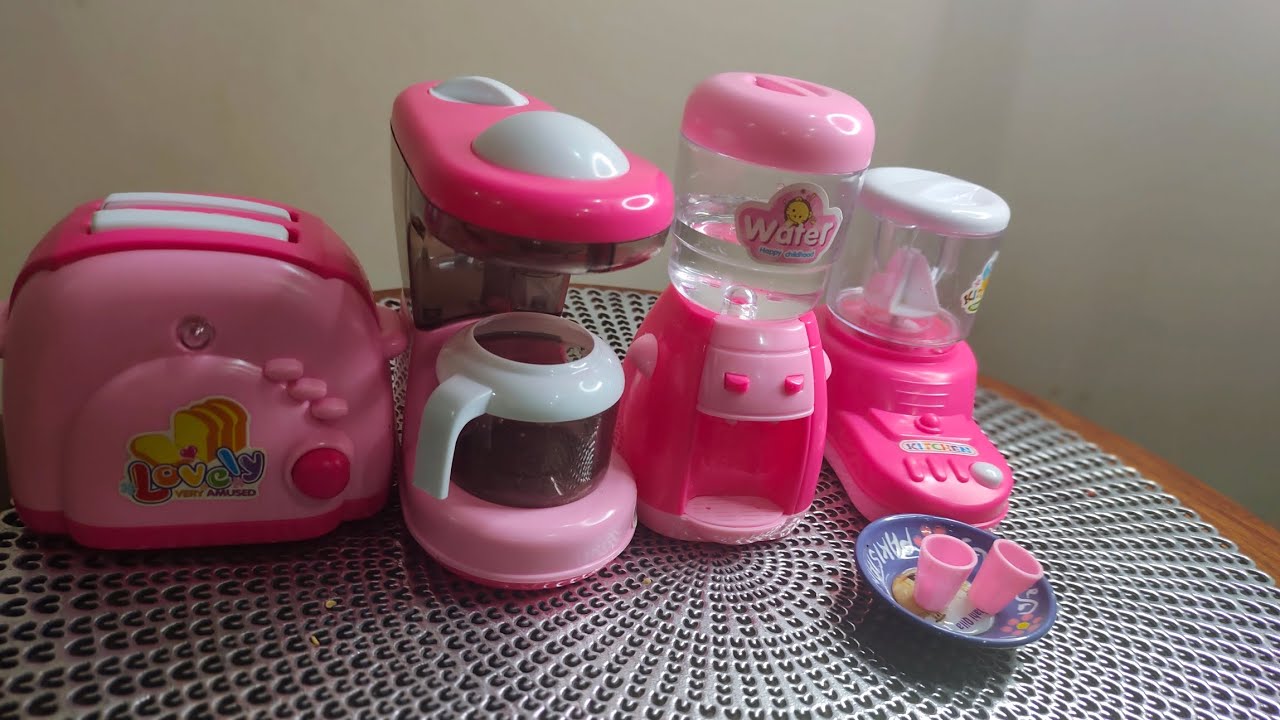 Unboxing Pink Miniature Machines |Miniature Utensils | Mini things ...
