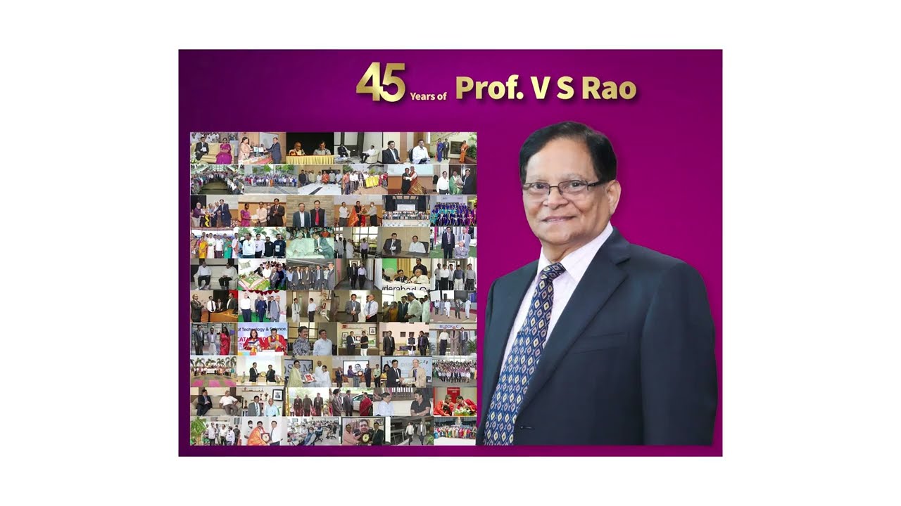 Bidding adieu to Prof. V S Rao I Vice chancellor I SRM University-AP ...