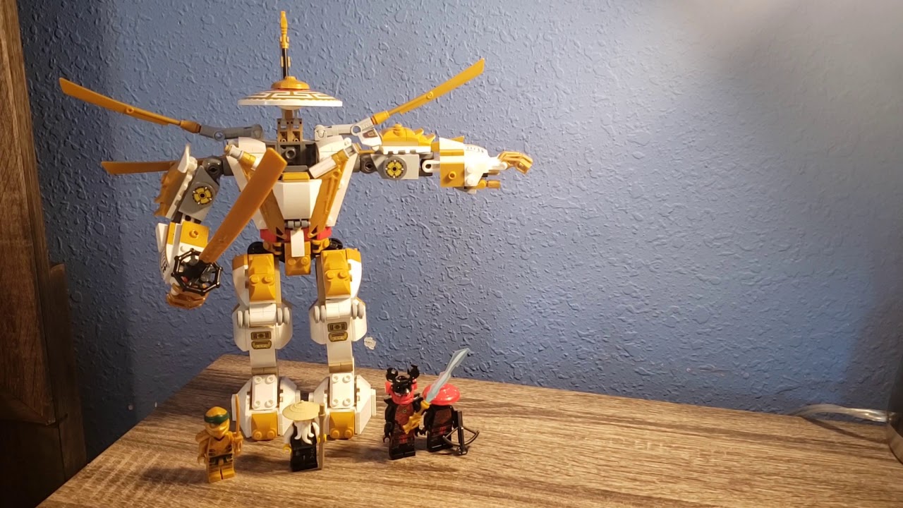 Lego Ninjago legacy golden mech build - YouTube