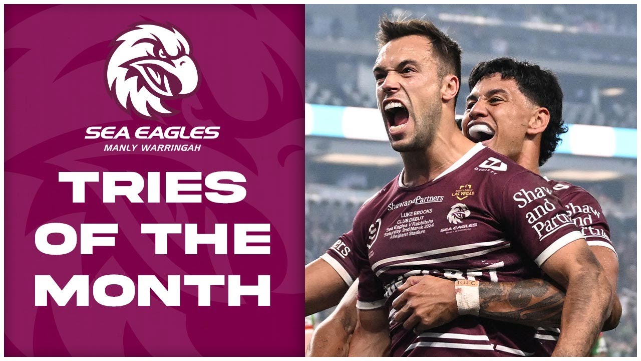 Manly-Warringah Sea Eagles Top Tries of March - YouTube