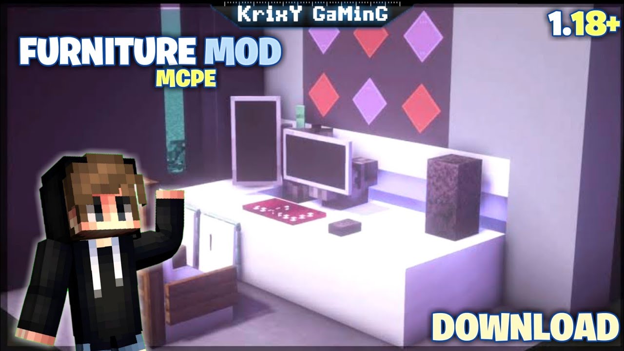 MINECRAFT BEST 3D FURNITURE ADD-ON FOR MINECRAFT PE | 3D FURNITURE MOD ...