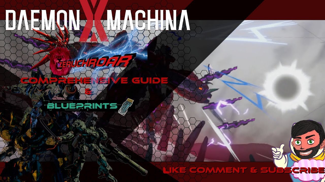 Comprehensive Guide to Zeruchroar ,Daemon X Machina Bosses+Blueprint Guide - YouTube