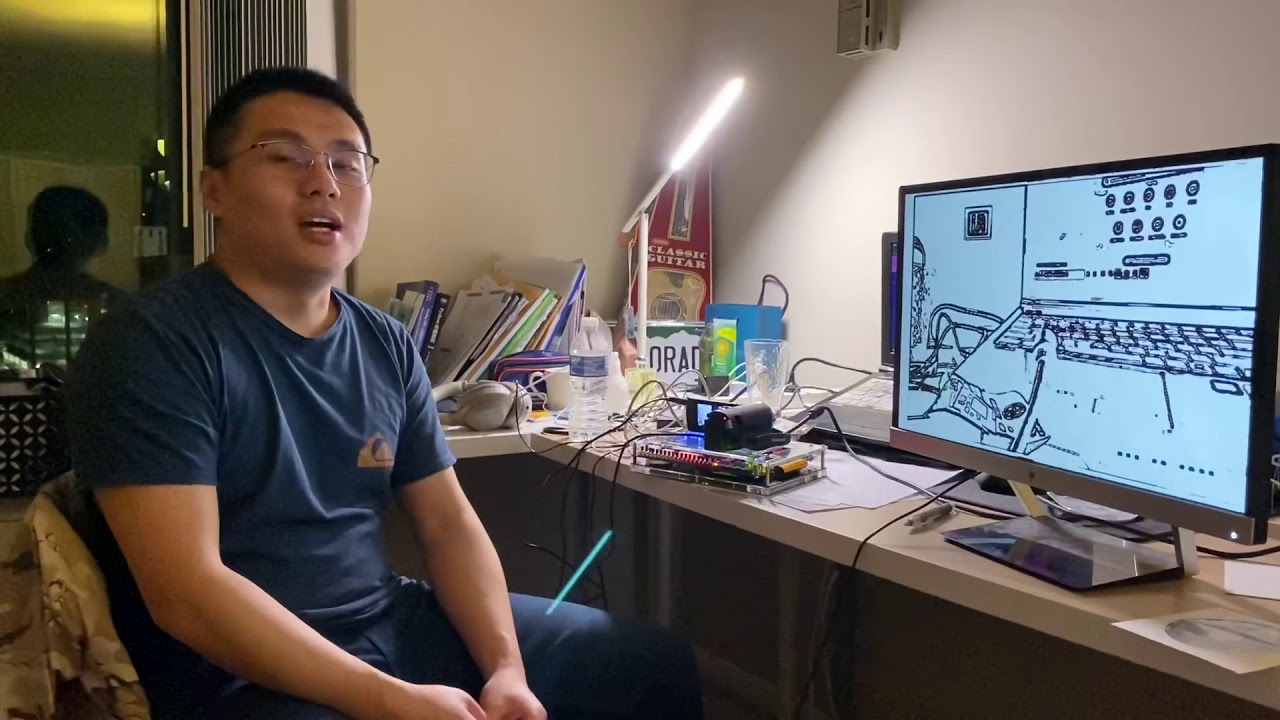 Real time Sobel Edge Detection based on DE-115 - YouTube