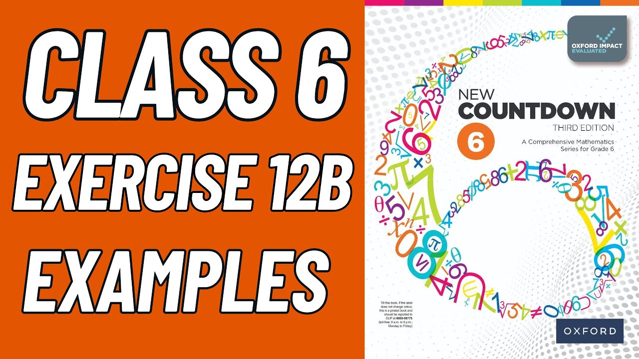 Class 6 Math Exercise 12B Examples | Countdown 6 | OXFORD SYLLABUS ...