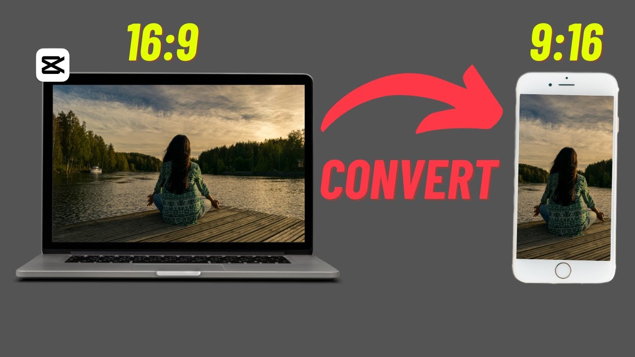How To Convert Frame Ratio 16:9 To 9:16 Using Capcut AI - YouTube