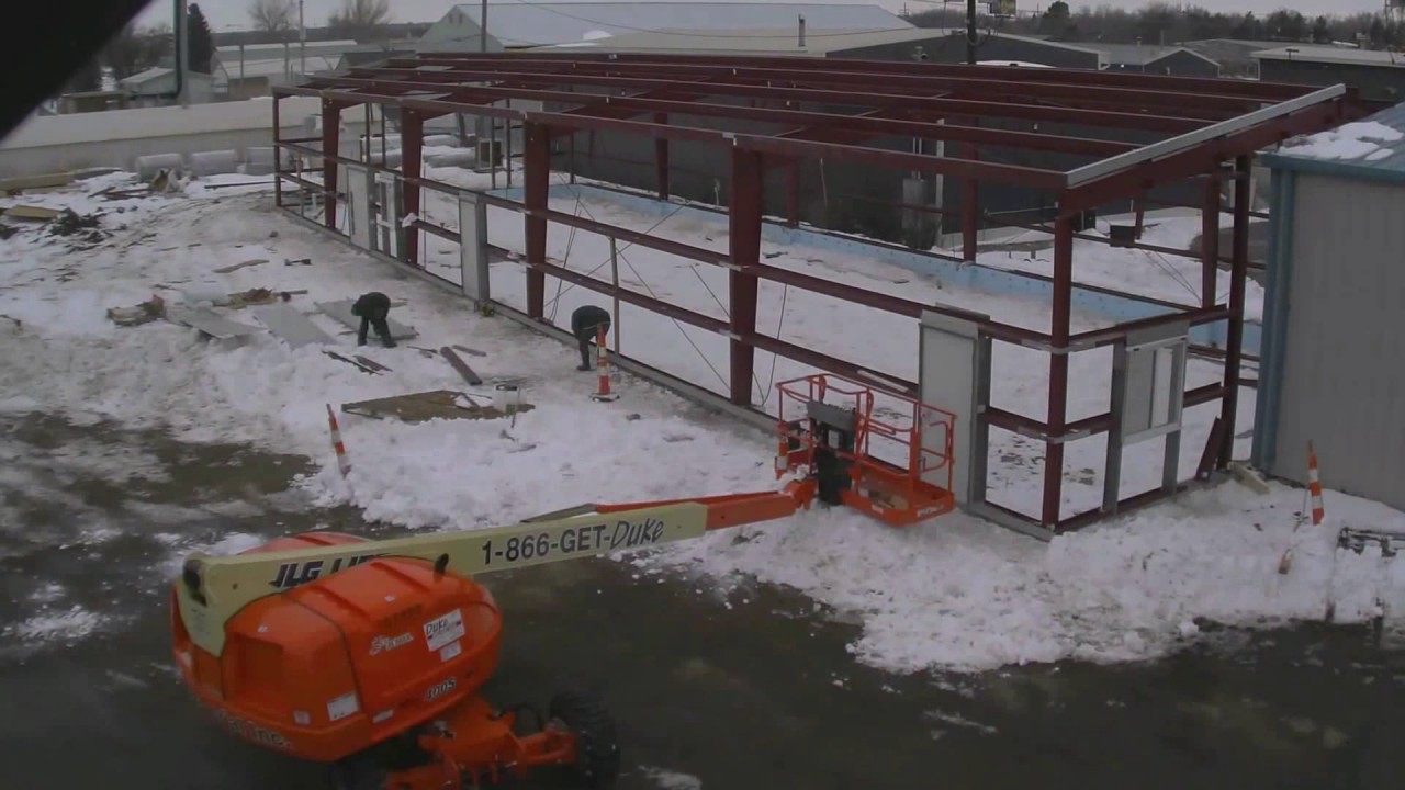 2017 Warehouse Construction Timelapse - YouTube