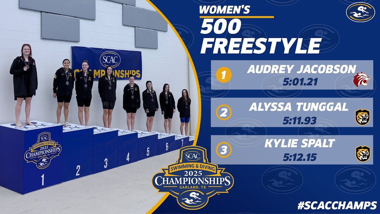 2025 SCAC Swim and Dive Championships: Trinity University, Audrey ...