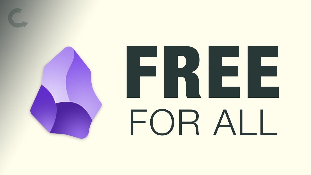 Obsidian—free for all - YouTube