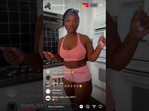 Regan Kay Throwing Cake Ig Live