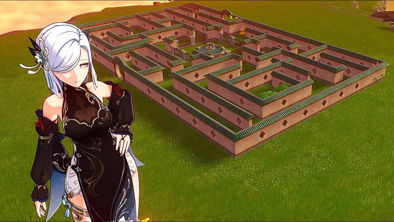 Labyrinth - Floating Abode Serenitea Pot Tutorial (Easy to Make ) - YouTube