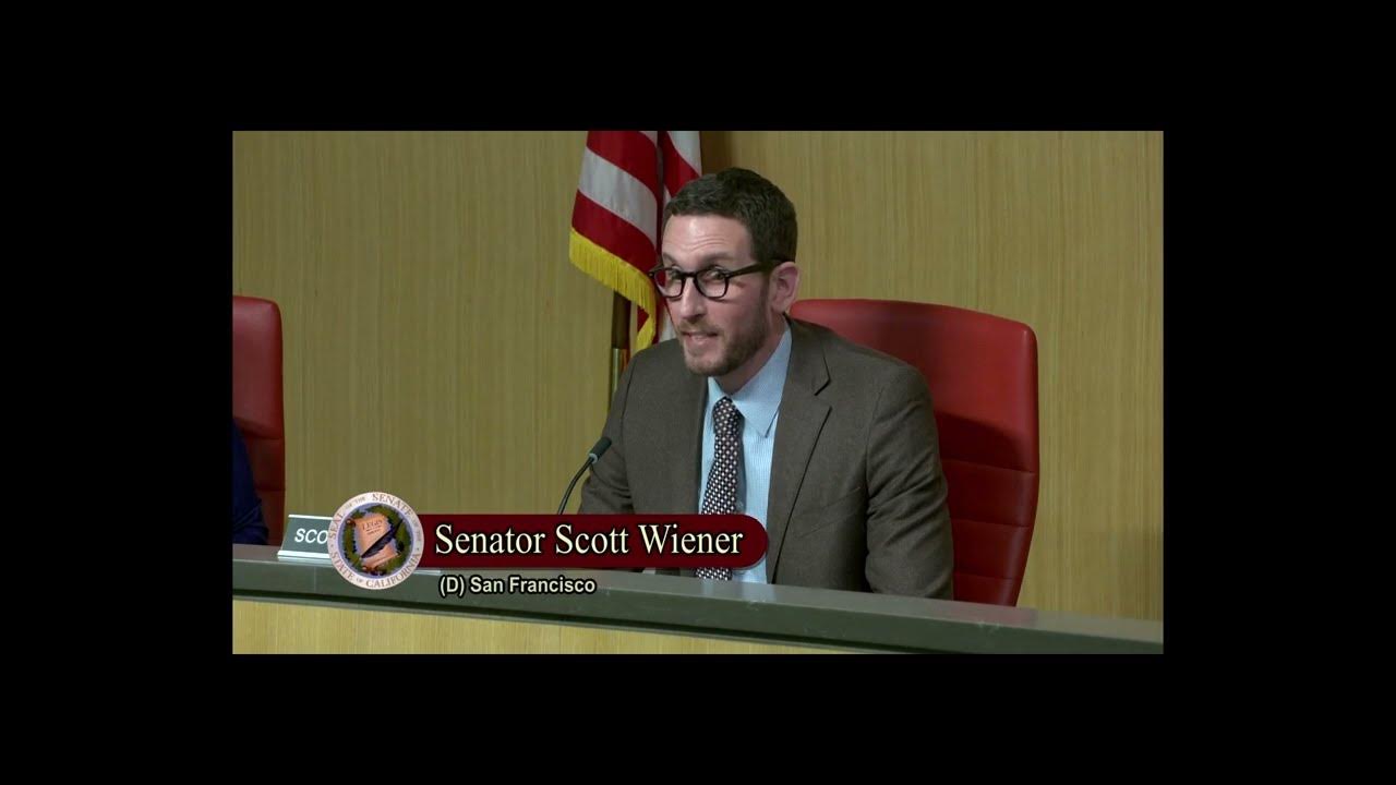 California State Senator Scott Wiener - Unfit to be on the Senate Public Safety Committee - YouTube