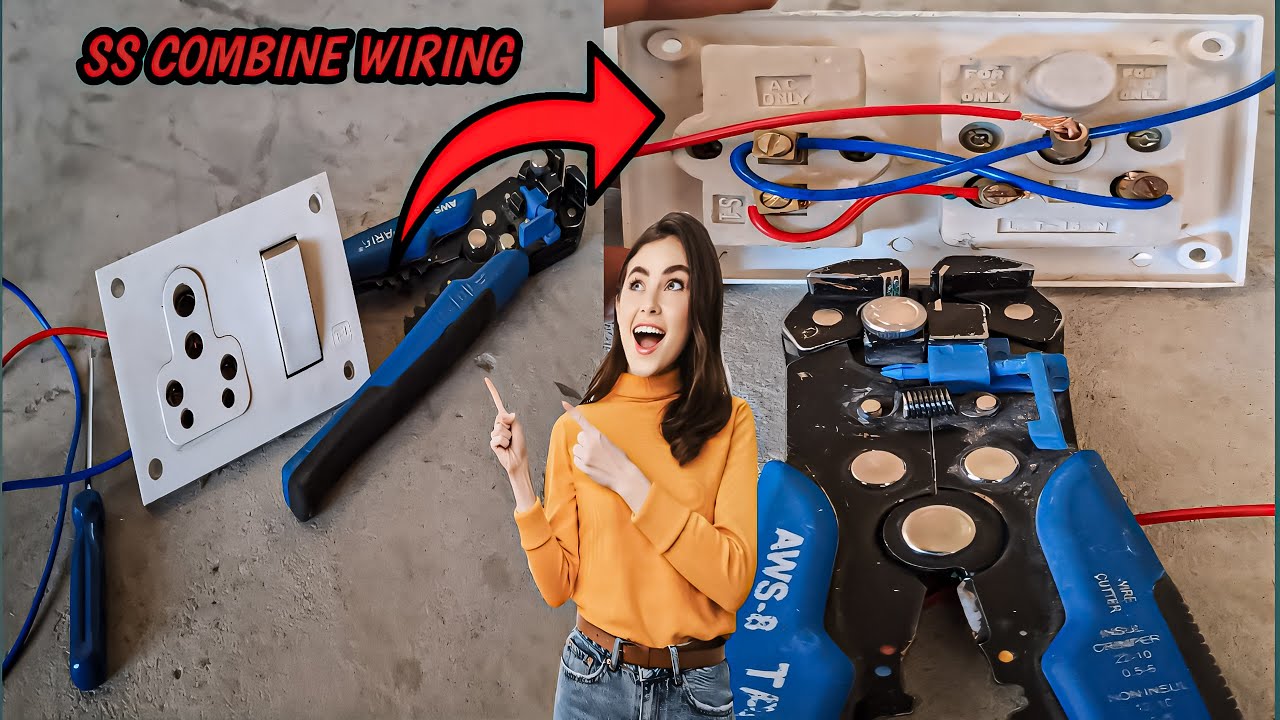 Ss combine wiring/board wiring/switch socket wiring/ how to do wiring ...