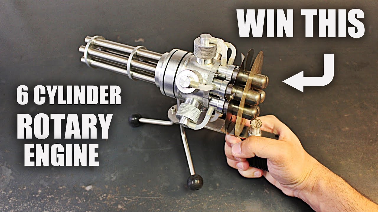 [Ended] 6 Cylinder Rotary Stirling Engine Giveaway - YouTube