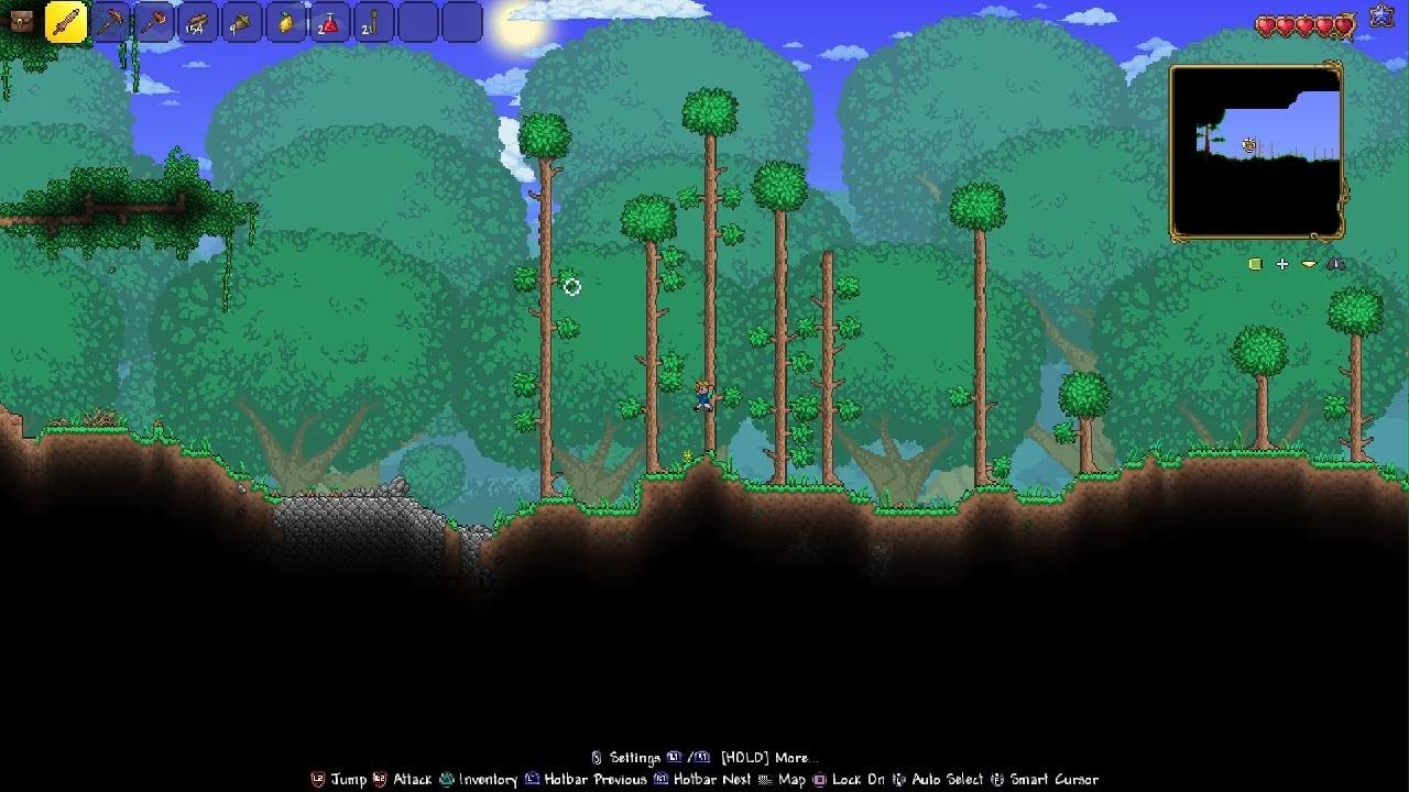 Terraria: #1 Part 1: Big Trees - YouTube