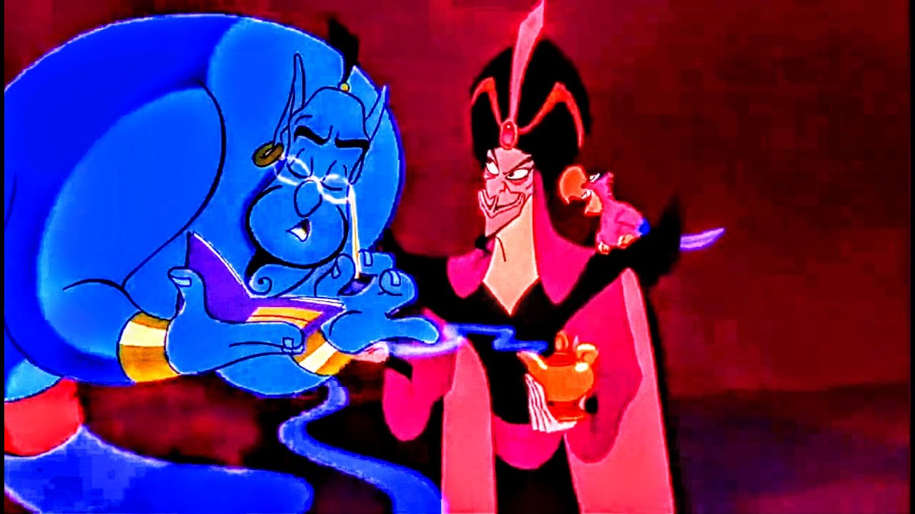 Aladdin 1 (1992) Jafar makes his blockbuster first wish, the world's ...
