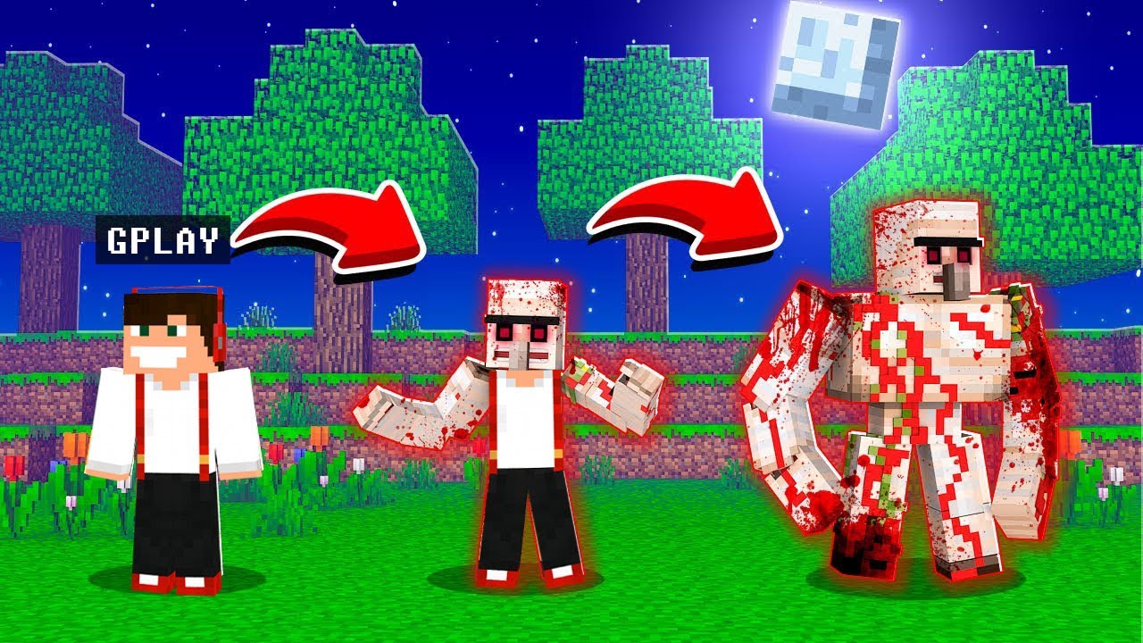 GPLAY ZMIENIA SIĘ W GOLEMA W MINECRAFT ! LAKI & GPLAY - YouTube