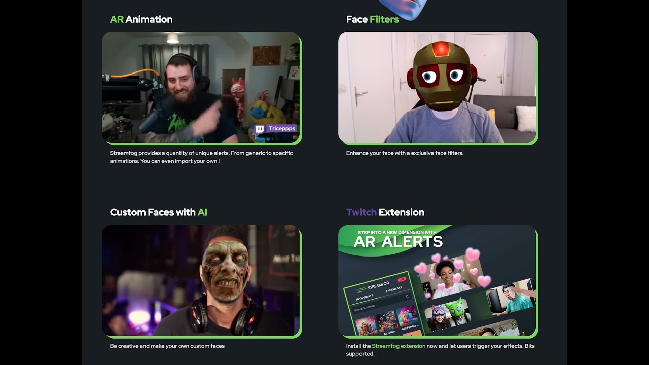 Streamfog - Upgrade your Twitch Stream with AR - YouTube