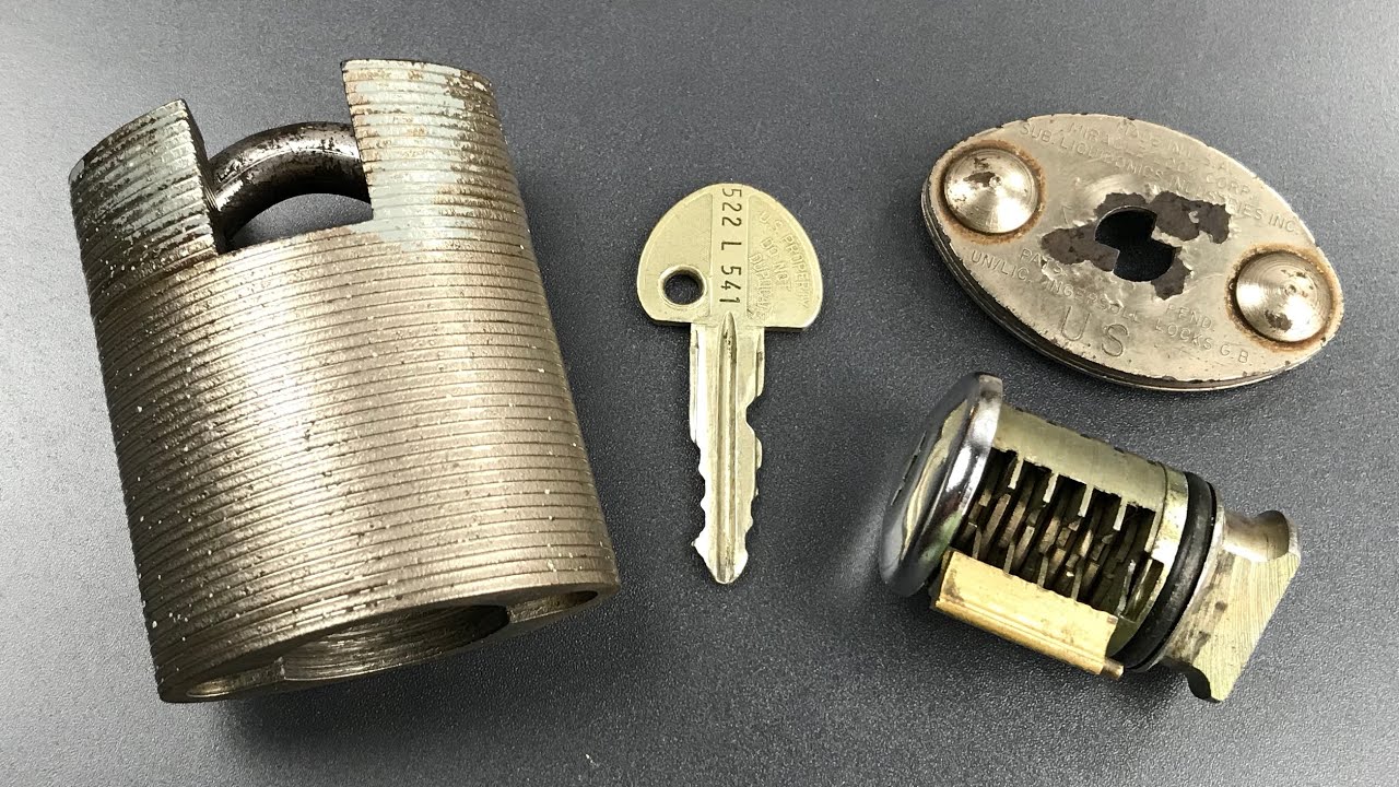 [687] U.S. Military “Miracle Lock” with Ingersoll 10-Lever Core Picked ...