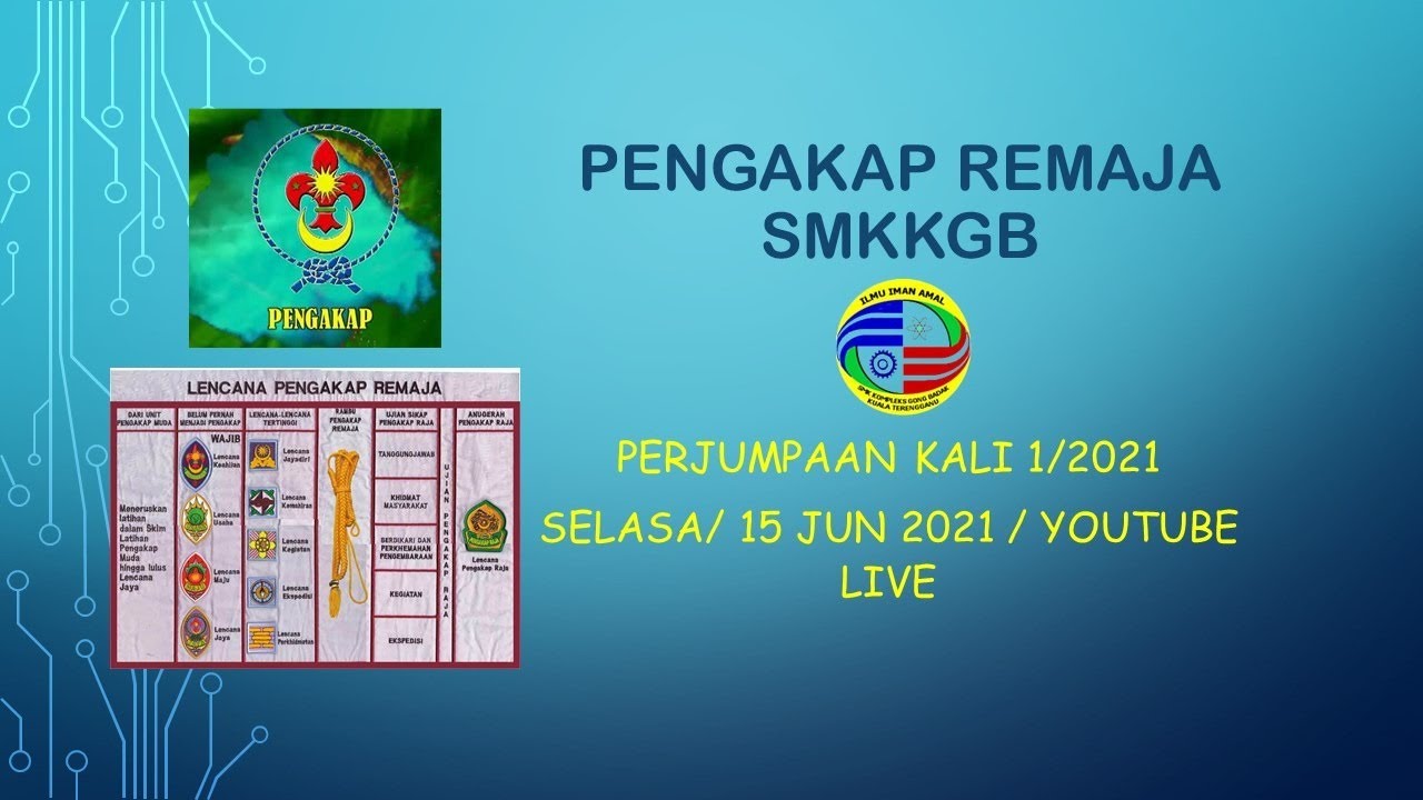 PENGAKAP REMAJA SMKKGB / PERJUMPAAN KALI 1/2021 - YouTube
