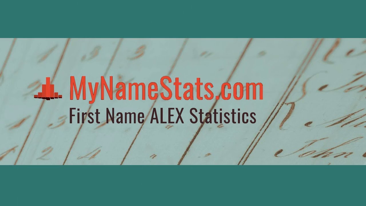 How popular is the name Alex video - YouTube