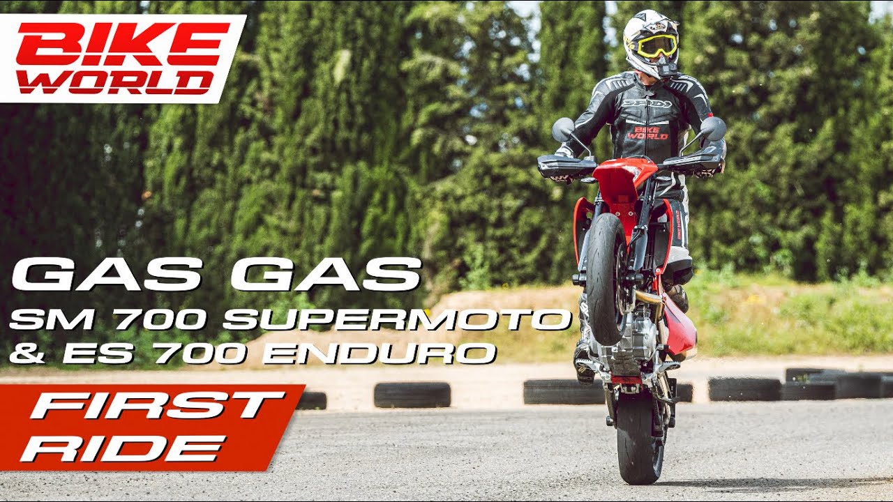 New GasGas SM 700 Supermoto and ES 700 Enduro | First Ride - YouTube