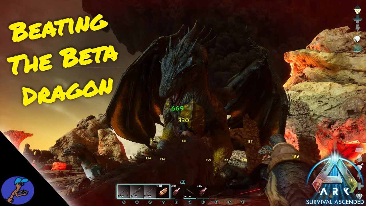 We Finally Beat the Beta Dragon in Ark Ascended. - YouTube