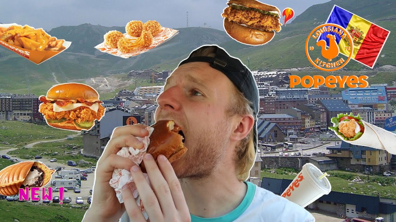 Dégustation Popeyes Louisiana Kitchen Andorre (Pas de la Casa) - YouTube