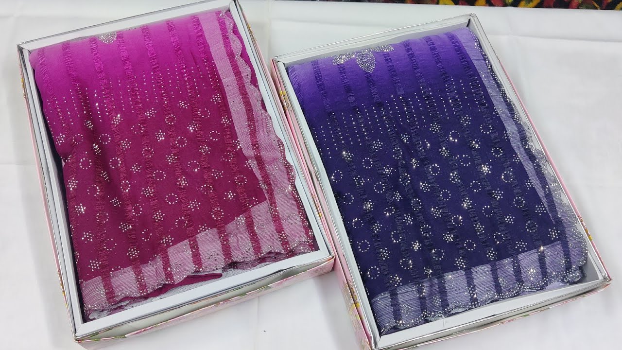 🙏👍jigel Rani sarees/పంచదార కట్ వర్క్ సారీస్/chiffon new collection ...