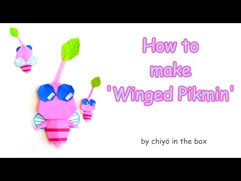 【Pikmin】How to make 'Winged Pikmin' 羽ピクミン Origami/Paper/Crafts/Game ...
