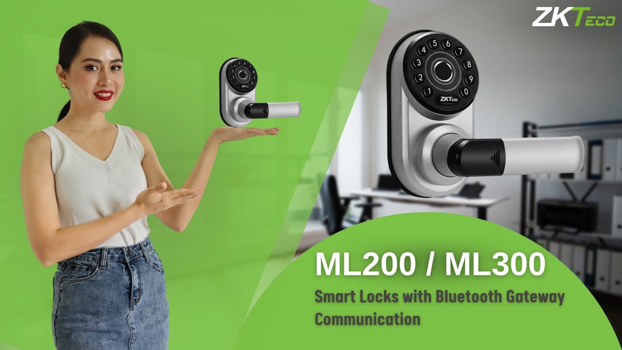 ZKTeco ML200 ML300 Smart Lock - YouTube