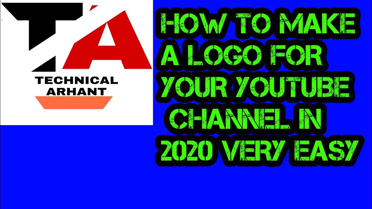 How to make a logo for YouTube channel very easy like technical guruji🔥 ...