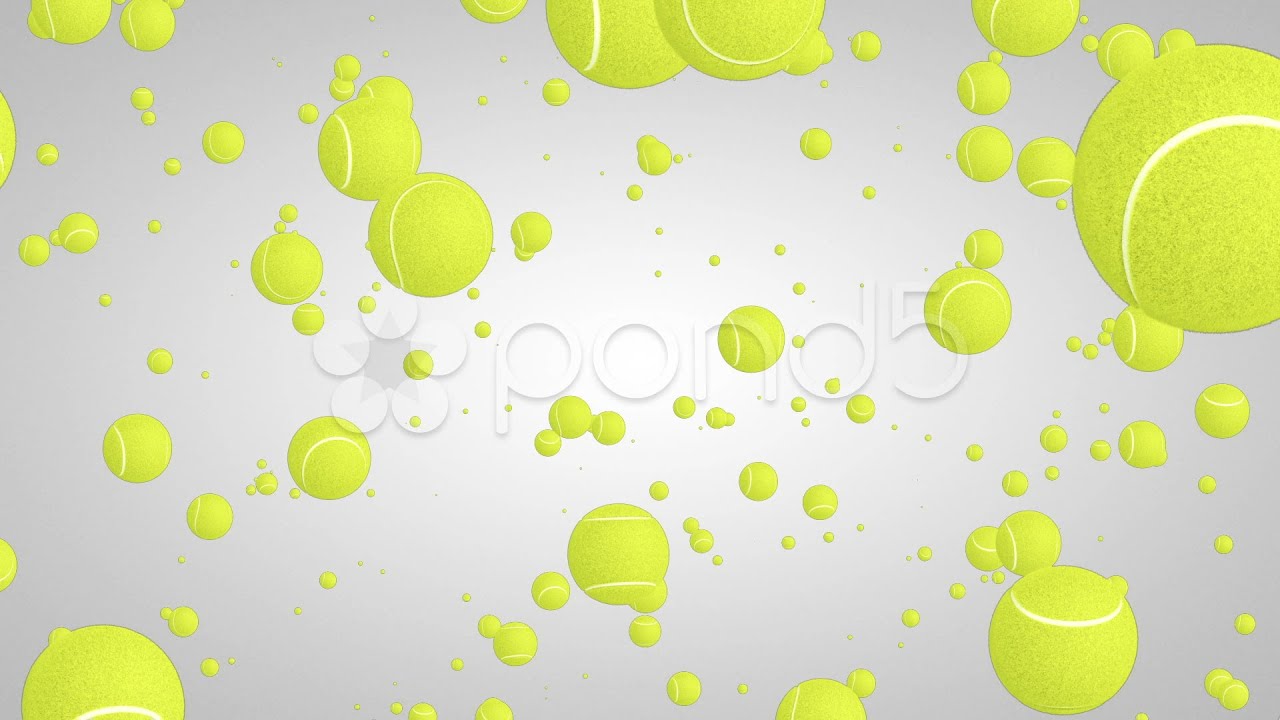 3D Tennis Ball Particles 01. Stock Footage - YouTube