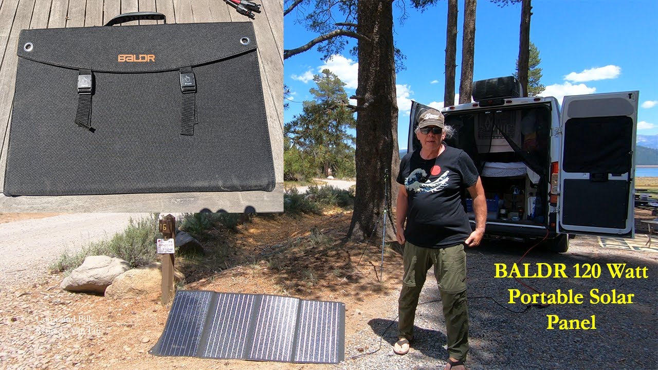 BALDR 120 Watt Portable Solar Panel for Jackery Solar Generator ...