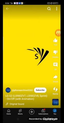 startup/shutdown variants of LG g2 - YouTube