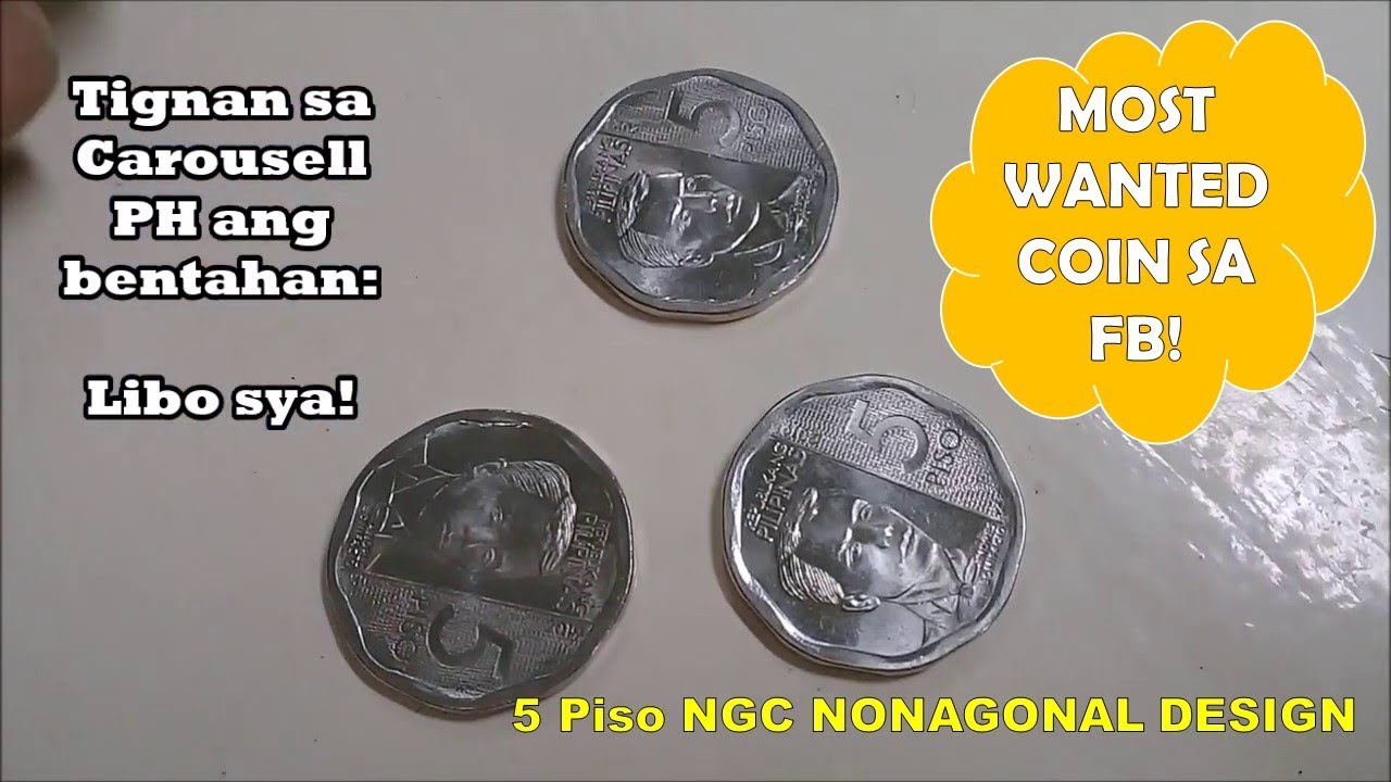 MOST WANTED COIN SA FACEBOOK! | 5 Piso NGC Nonagonal Design - YouTube
