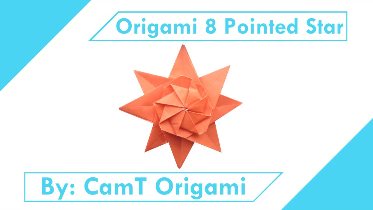 Origami 8 Pointed Star - YouTube
