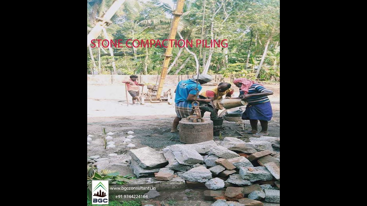 Stone Compaction Piling| Soil Improvement| 6mm broken stones. - YouTube