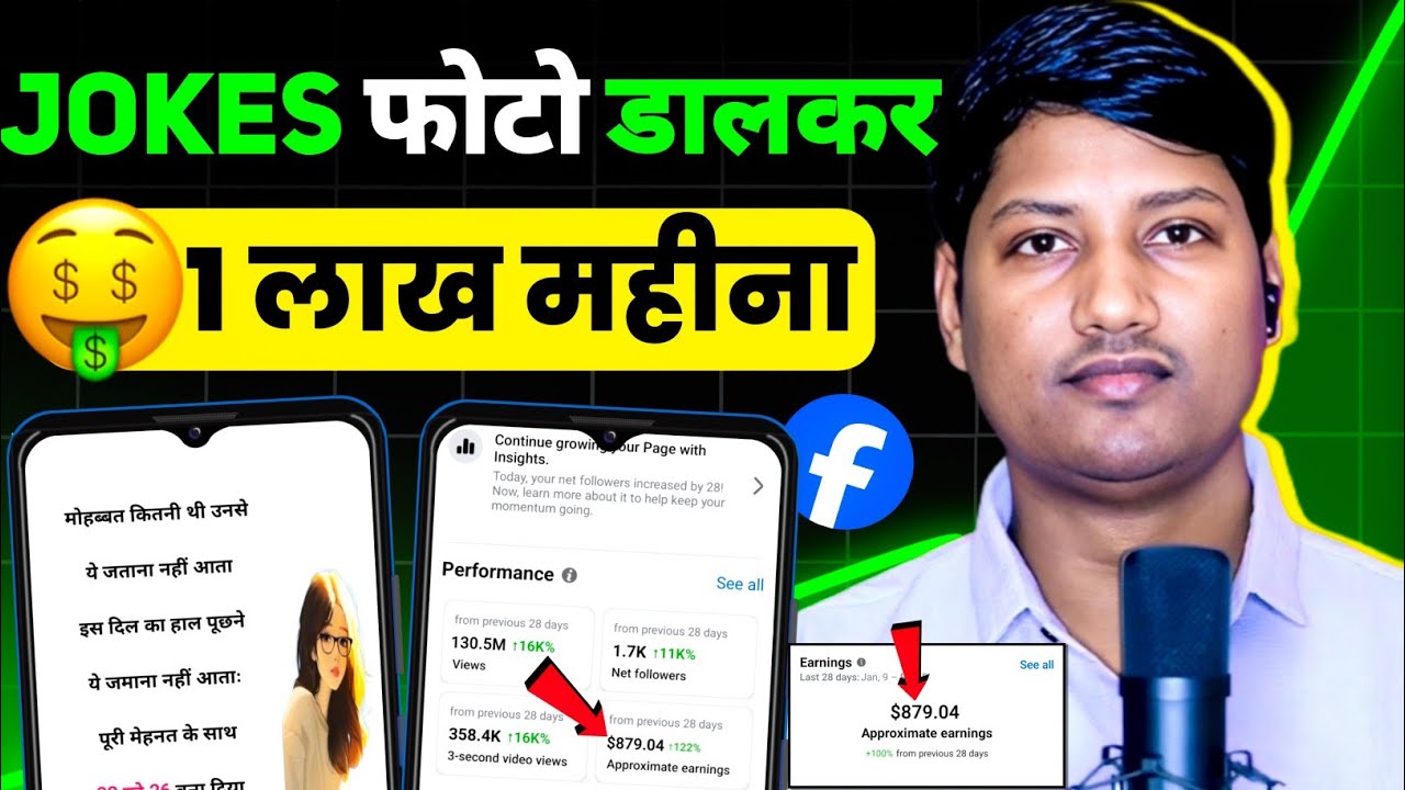 Facebook Par Funny Joke फोटो डालकर $1000 महीने कमाओ | Facebook ...