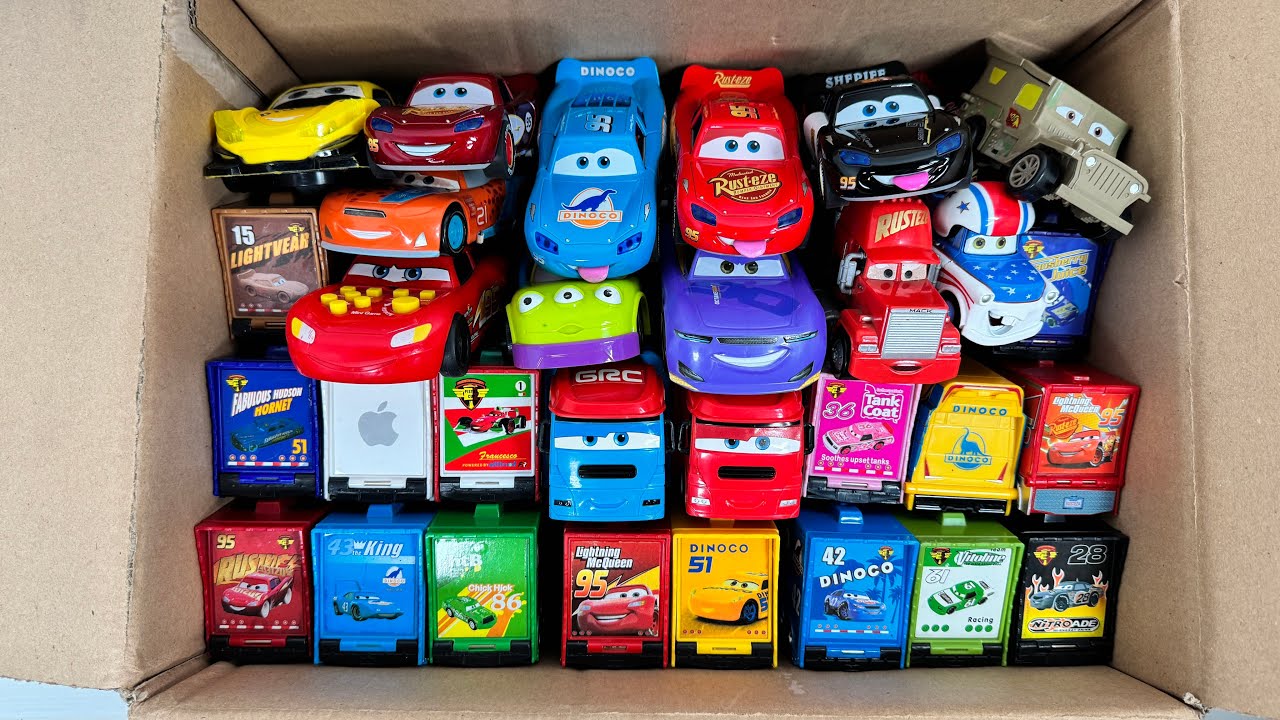 Disney Pixar Cars Unboxing Lightning McQueen Cars Movie and Mack Truck ...