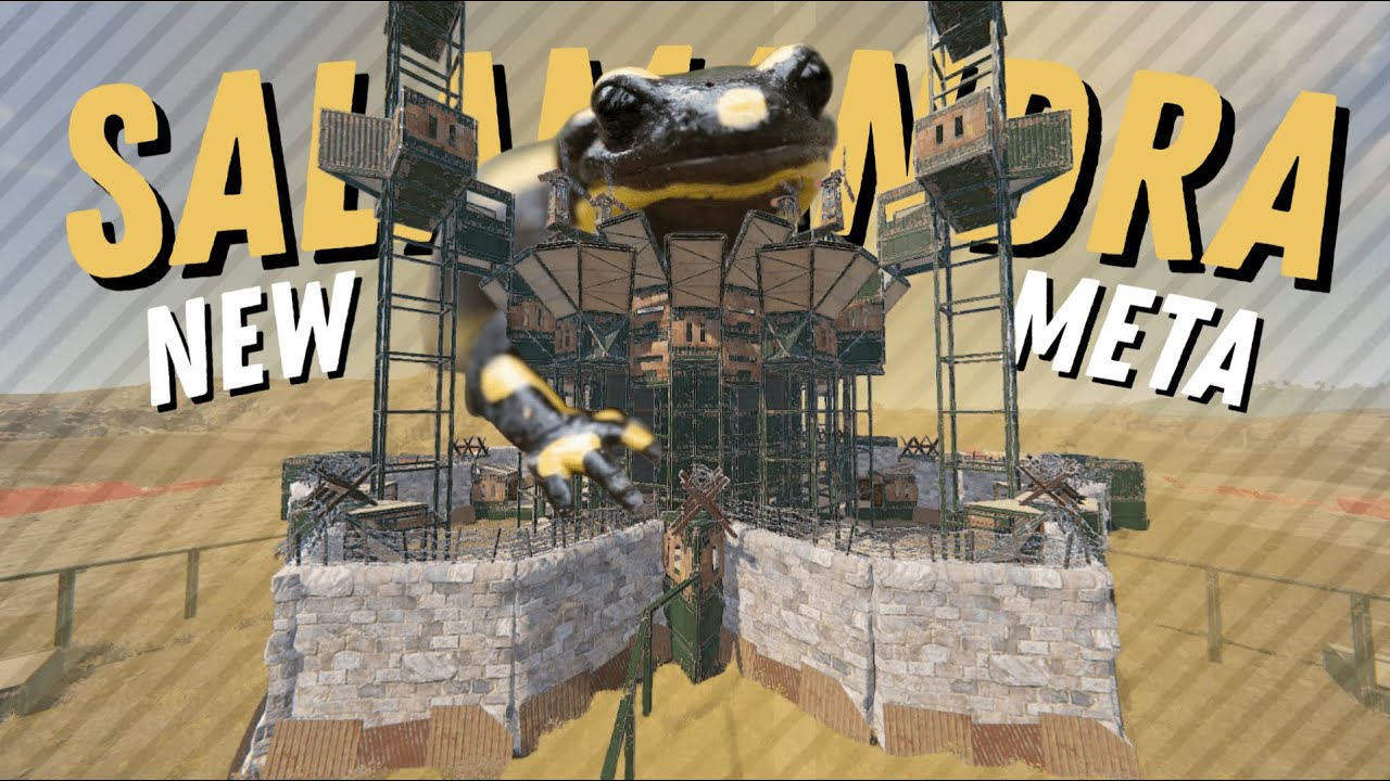 SALAMANDRA - New META 4x4 Base for Squad/Clan in Rust - YouTube