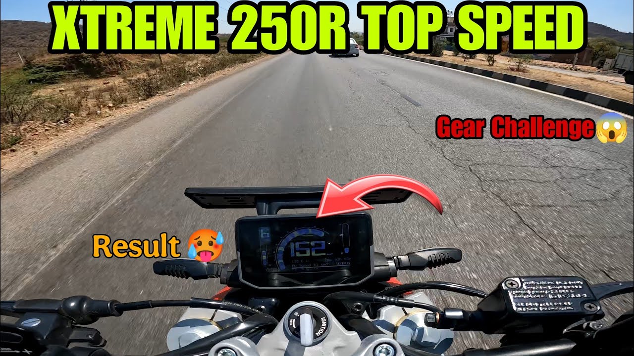 Hard & Fast Top Speed Test 🔥 All New Hero Xtreme 250r🚀 Top Speed 🥵 | ⚙️ ...