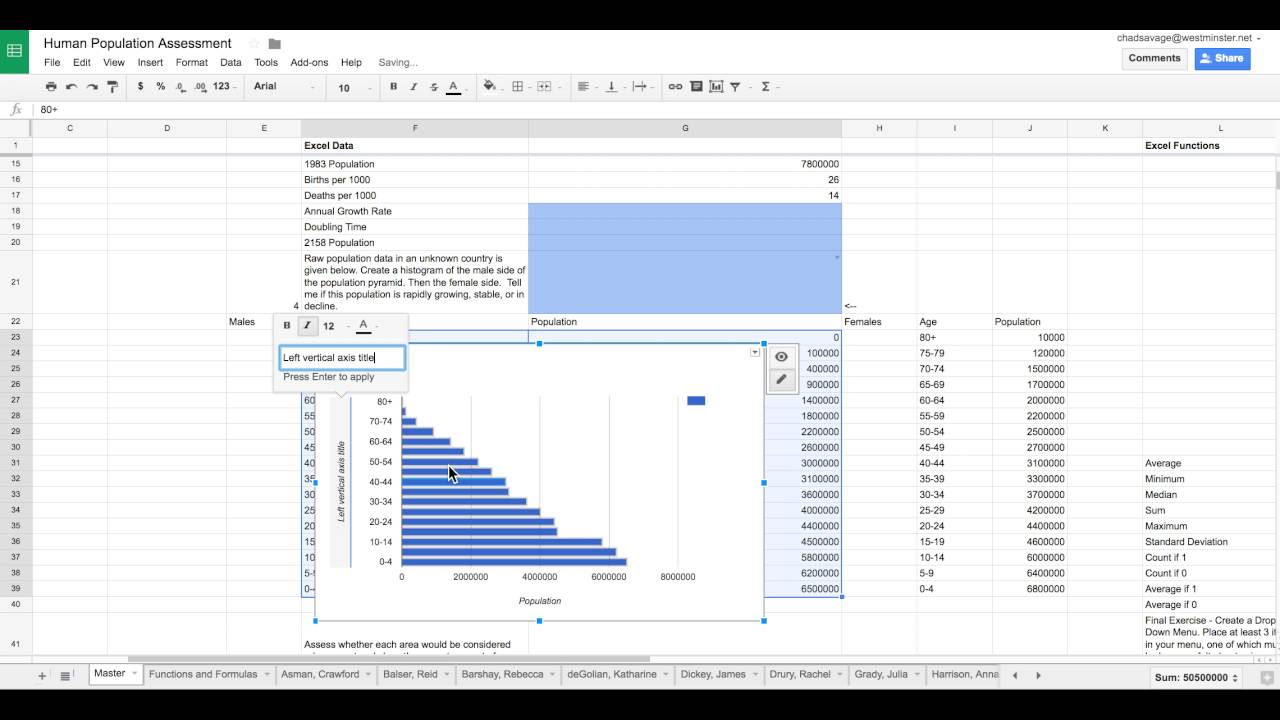 Population Pyramid Histogram - YouTube