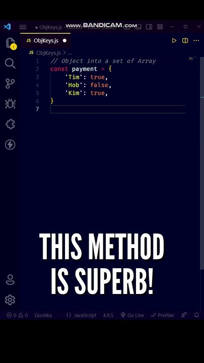 😍😍 Another Method that makes JavaScript Objects super useful #shorts #javascript #programming ...