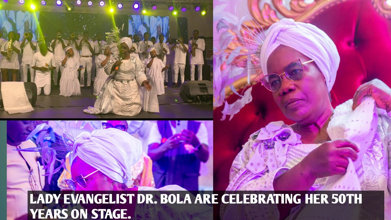 MUST WATCH!!! LADY EVANGELIST DR. BOLA ARE PERFORMED EXCELLENT@HER 50TH ...