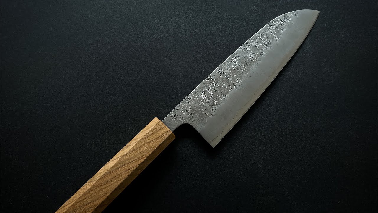 NATUR Sakura Santoku Knife by Kikusumi - YouTube