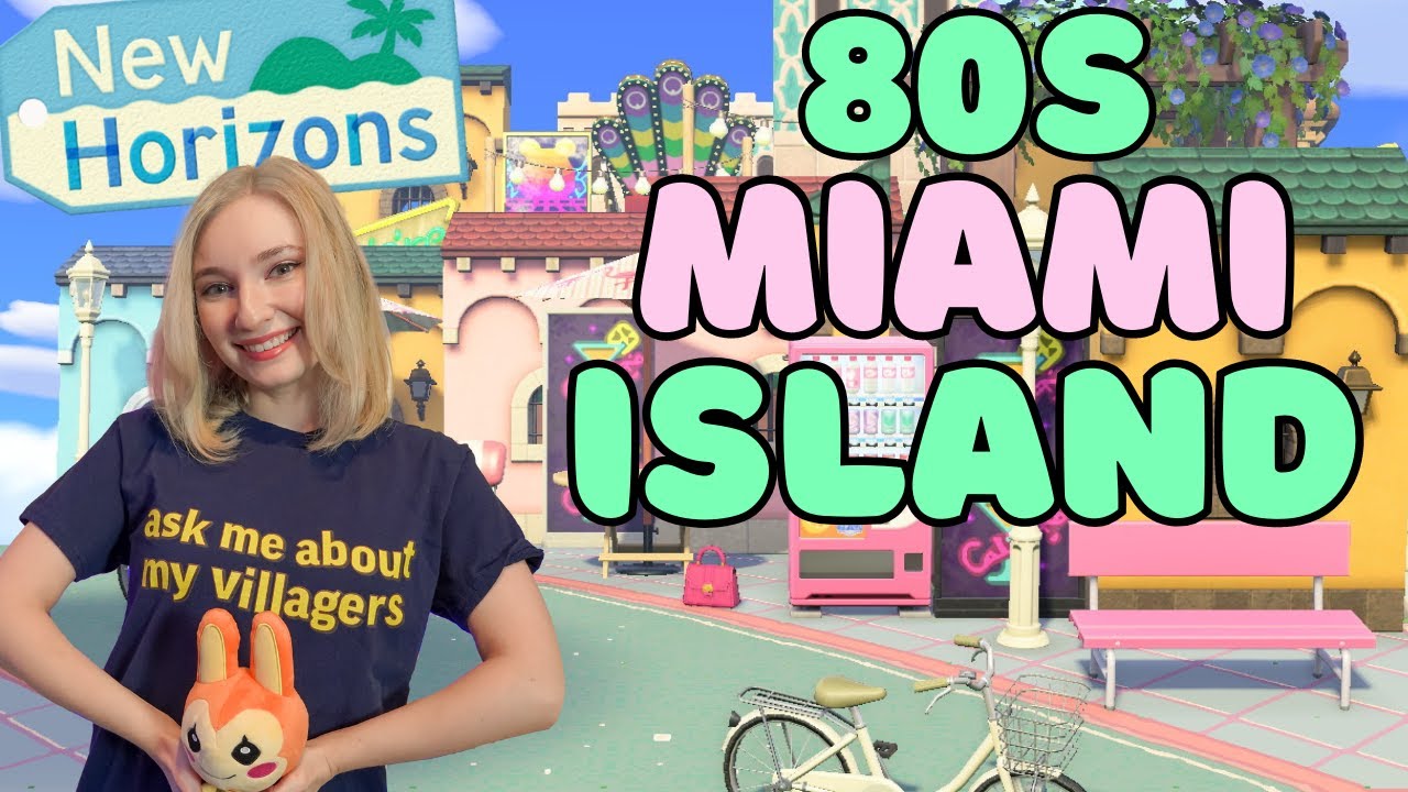 LAST DAY ON MY 80'S MIAMI ISLAND! Animal Crossing : New Horizons! # ...
