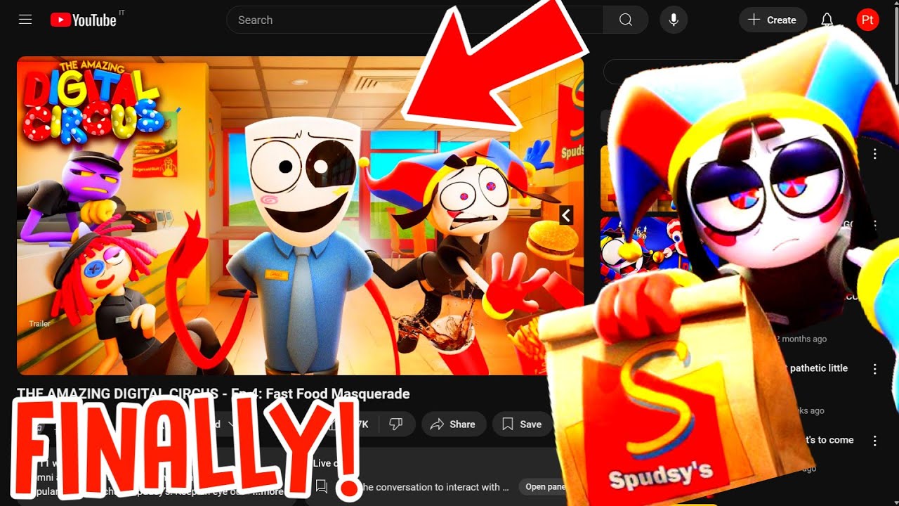 The Amazing Digital Circus Episode 4 is FINALLY READY on YOUTUBE 🤩 BIG ...