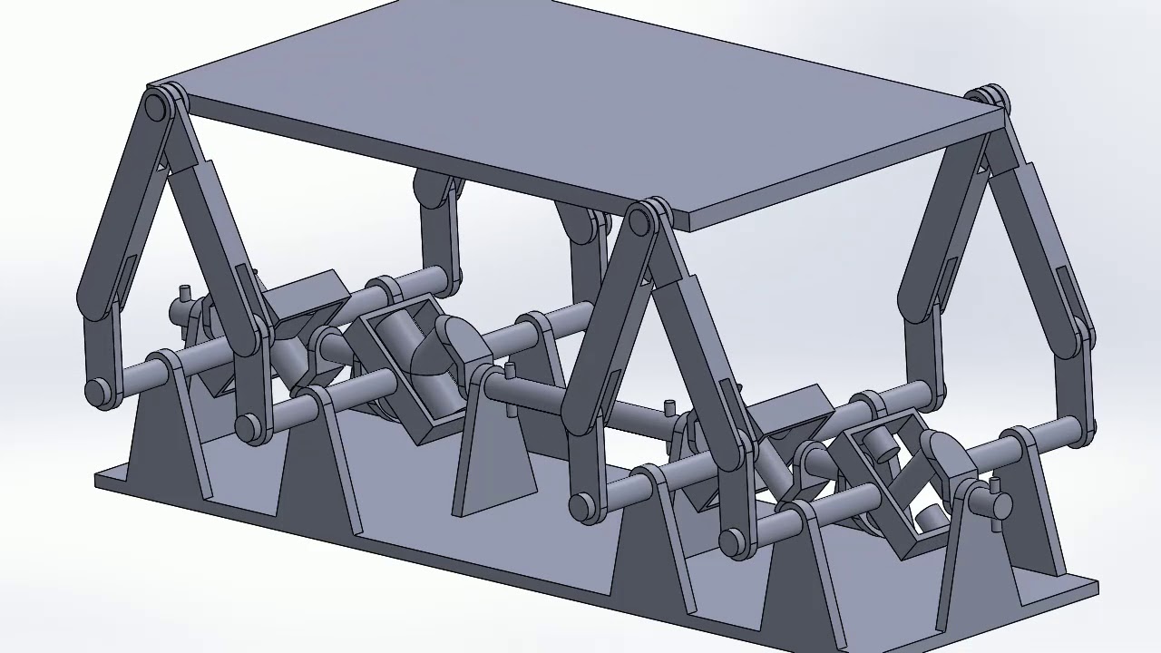 2nd Linear Linkage Platform Lift - YouTube